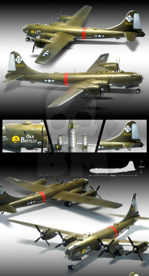 Battle-Models > Academy 12517 USAAF B-29A Old Battler 1:72